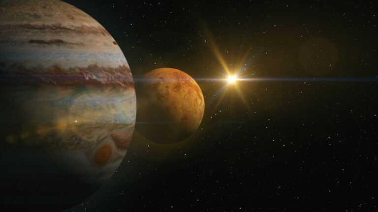 Jupiter and Venus conjunction illuminates Jordan's western horizon in ...